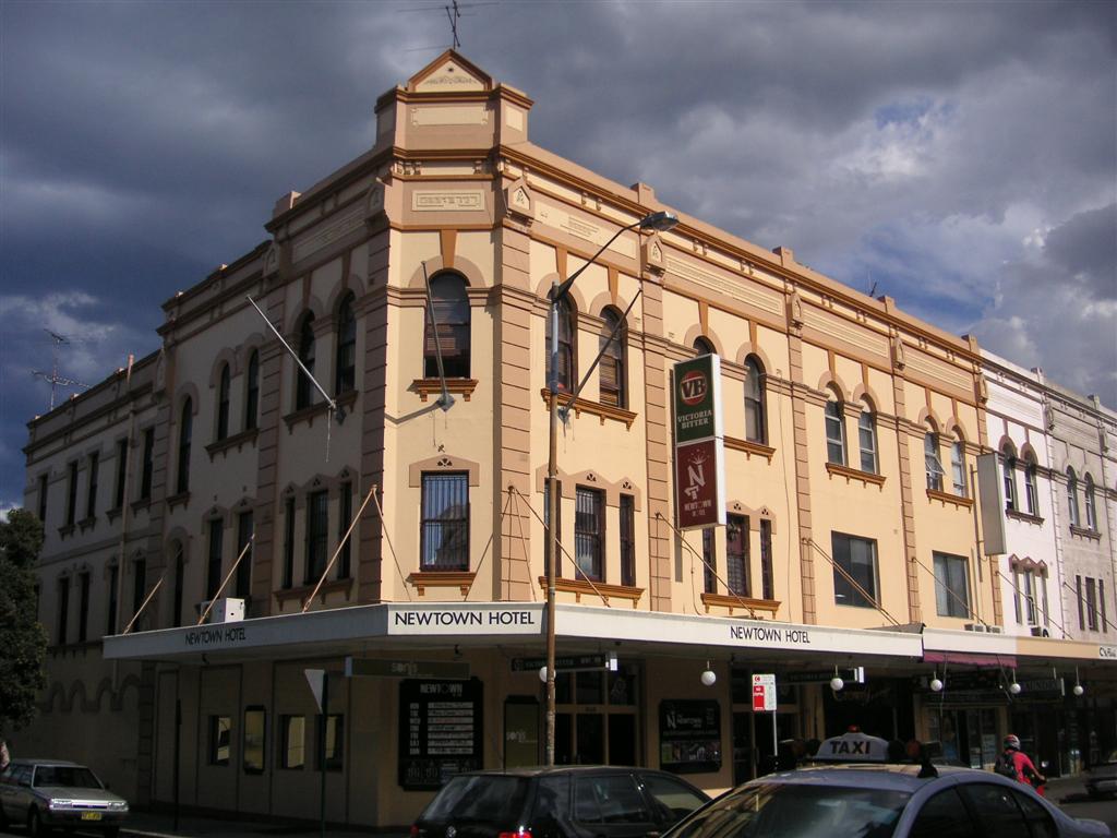 The historic streetscape and shopfronts of King St and Enmore Rd in ...