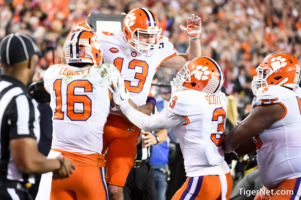 Clemson Football Photo of Hunter Renfrow and alabama - TigerNet